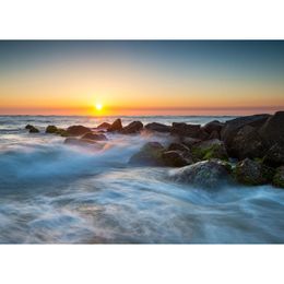 papermoon Fototapete &raquo;St Augustine Ocean Beach&laquo; glatt bunt Vlies B/L: 2,5m x 1,86m, Bahnen: 5 Stk.