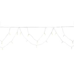Konstsmide LED-Lichterkette &raquo;Weihnachtsdeko aussen&laquo; bogenform, 200 bernsteinfarbene Dioden wei&szlig; Dioden 200 Stk., Gesamtl&auml;nge 21,25m