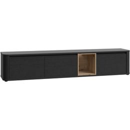 FORTE TV-Board B/H/T 215/41,5/41,3 cm, Stauraum, MDF Front schwarz Holzwerkstoff B/H/T: 215cm x 41,5cm x 41,3cm