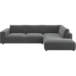 Musterring Ecksofa &raquo;MR LUCIA, Luxuri&ouml;se Wohlf&uuml;hlgarnitur von &laquo; Erstklassige Kammerkissen, komfortable Umbauecke & zeitloser Look grau 88% Polyester, 12% 