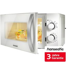 Hanseatic Mikrowelle &raquo;634711&laquo; Mikrowelle 700 W inkl. 3 Jahre Herstellergarantie wei&szlig; Einheitsgr&ouml;&szlig;e Mikrowelle