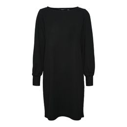 V&eacute;ro Moda Vero Moda Damen Jerseykleid &raquo;VMALLISON LS BOATNECK SHORT DRESS JRSGA&laquo; Sommerkleid schwarz XS (34), N-Gr