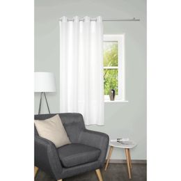 Vorhang &raquo;BENOGA&laquo; &Ouml;sen 1 Stk. tlg. &Ouml;senschal, Uni, Dekostruktur Polyester 175cm, &Ouml;sen, 135cm