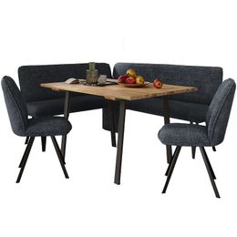 OTTO home Eckbankgruppe &raquo;Mily Essecke, Sitzgruppe, Eckbankgruppe, K&uuml;chenbankgruppe&laquo; Set, 4er, 4 Stk. tlg. BESTSELLER schwarz B/H/T: 205cm x 89cm x 