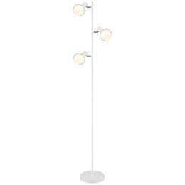 Globo LIGHTING Stehlampe &raquo;TOKKI&laquo; E14 1 Stk. Stehlampe Wohnzimmer Schlafzimmer Flur Design-Leuchte wei&szlig; H: 154cm, 1 Stk.