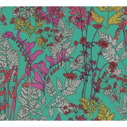 ARCHITECTS PAPER Vliestapete &raquo;Floral Impression&laquo; Wald botanisch floral glatt Tapete Blumen Tapeten Wohnzimmer Schlafzimmer K&uuml;che modern Design B&uuml;ro gr&uuml;n Vlies B/L: 
