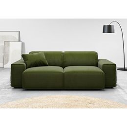 Home Affaire 2,5-Sitzer &raquo;Glimminge auch in Breitcord, Feincord + Easy care-Bezug&laquo; besondere Kedern&auml;hte, Zierkissen gr&uuml;n 95% Polyester, 5% Nylon B/H/T: