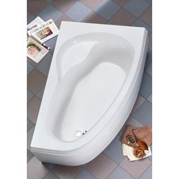 Ottofond Badewanne &raquo;Loredana&laquo; H&ouml;he 61 cm mit Wannentr&auml;ger wei&szlig; Sanit&auml;racryl Wanne rechts