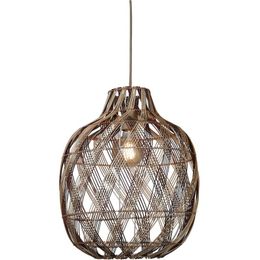 GOOD&MOJO H&auml;ngeleuchte &raquo;MENDOZA&laquo; E27 braun 1, &Oslash; 40cm H: 253cm