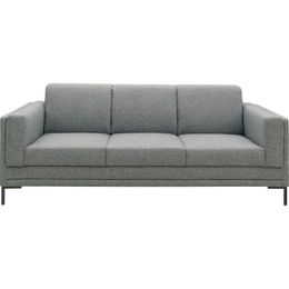 LOOKS by Wolfgang Joop 3-Sitzer &raquo;LOOKS VII&laquo; klare Linien, edles Design grau 100% Polyester B/H/T: 210cm x 82cm x 90cm, Struktur fein