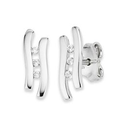Bruno Banani Damen Paar Ohrstecker &raquo;Schmuck Geschenk Silber 925 Ohrschmuck Ohrringe Glitzerstein&laquo; mit Zirkonia (synth.) bunt Silber 925 (
