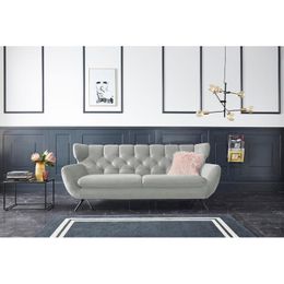3C Candy 3-Sitzer &raquo;Beatrice, extravagantes Megasofa, bequem, K&uuml;chensofa, Breite 225cm&laquo; mit R&uuml;ckensteppung im Rautenmuster, Samt Optik, auch in 