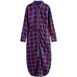 next Kleid Damen Gr&ouml;&szlig;e 48 blau / weinrot Sommerkleid