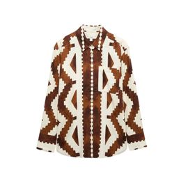 Marks & Spencer Marks & Spencer Bluse Damen Gr&ouml;&szlig;e XXL beige / braun