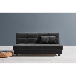 ell+ell ell + ell Schlafsofa &raquo;Tilda&laquo; Breite 185 cm, inkl. 2 Zierkissen schwarz 100% Polyester B/H/T: 185cm x 90cm x 100cm, Flachgewebe, PUR-Schaumstoff, ohne 