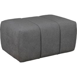 Home Affaire Polsterhocker &raquo;LYOTH Sitzhocker mit Steppung, Ma&szlig;e B/T/H: 76/76/41 cm&laquo; passend zur Serie, hoher Sitzkomfort und modernes Design grau 100%
