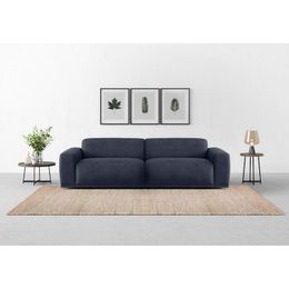 Trendmanufaktur Big-Sofa &raquo;Braga, mit hochwertigem Kaltschaum, Megasofa, in Cord erh&auml;ltlich&laquo; modernes Big-Sofa, Couch mit hohem Sitzkomfort, 254/72/107
