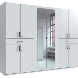 wimex Dreht&uuml;renschrank &raquo;Tibet&laquo; mit Schubk&auml;sten auf bequemer Zugriffsh&ouml;he wei&szlig; Holzwerkstoff B/H/T: 270cm x 208cm x 58cm, Schubladen: 2 Stk. T&uuml;ren: 10 Stk.