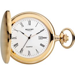 Regent Uhren Regent Herren Taschenuhr &raquo;P738-19523040&laquo; Quarzuhr, Herrenuhr, Datum, Acrylglas, Geschenkidee gold Einheitsgr&ouml;&szlig;e