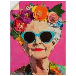Artland Wandbild &raquo;Wild und fabelhaft, Frau mit Blumenkranz&laquo; Bilder von Frauen 1 Stk. tlg. als Alubild, Leinwandbild, Poster, Wandaufkleber in verschied. 