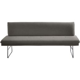 K+w Komfort & Wohnen K+W Komfort & Wohnen Polsterbank 1 Stk. tlg. Spitzkissenoptik, Sitzsteppung, hoher Sitzkomfort, in 2 Gr&ouml;&szlig;en w&auml;hlbar braun B/H/T: 195cm x 87cm x 65cm, 