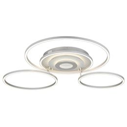 Globo LIGHTING Deckenleuchte &raquo;MILES&laquo; LED-Modul 1 Stk. LED-Deckenleuchte mit 3D-Effekt, dimmbar, modern & hell 1, &Oslash; 40cm H: 13,5cm, 1 Stk.