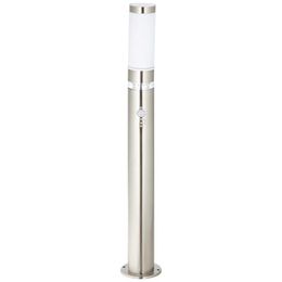 Brilliant Au&szlig;en-Stehlampe &raquo;BOLE&laquo; LED-Modul 78 cm H&ouml;he, &Oslash; 8 cm, Bewegungsmelder, E27, Metall/Kunststoff, edelstahl silber &Oslash; 7,5cm H: 77,5cm