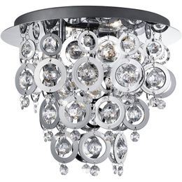 Searchlight Deckenleuchte &raquo;Polaris 3Lt Deckenleuchte - Chrommetall & Acryl&laquo; E14 1 Stk. silber H: 29cm, 1 Stk.