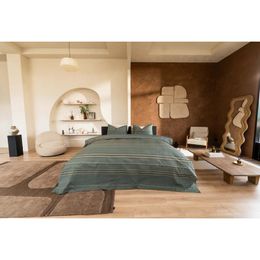 Kayori Bettw&auml;sche &raquo;Kenro&laquo; 2 Stk. 100% Tencel gr&uuml;n Lyocell, Obermaterial: 100% Baumwolle B/L: 135cm x 200cm, 1 Stk., 1 Stk., Lyocell, B/L: 80cm x 80cm,
