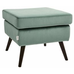OTTO home Hocker &raquo;Salla&laquo; Bezug auch in Luxus-Microfaser in Teddyfelloptik gr&uuml;n Samtcord (92% Polyester 8% Polyamid);Struktur (100% Polyester);Struktur