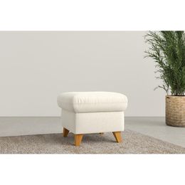 Home Affaire Polsterhocker &raquo;Trelleborg&laquo; passend zur Serie "Trelleborg", incl. Stauraum beige 100% Polyester B/H/T: 58cm x 48cm x 58cm, Struktur fein