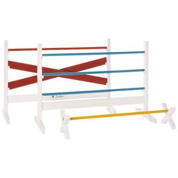 Pinolino H&uuml;rde &raquo;Jumper&laquo; 2 Steilspr&uuml;nge und 1 Cavaletti bunt Holz Einheitsgr&ouml;&szlig;e
