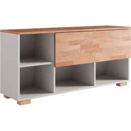 OTTO home Lowboard &raquo;Citra teilmassiv&laquo; H&ouml;he 45cm,moderne grifflose Optik mit push to open Funktion grau B/H/T: 130cm x 60cm x 35cm, teilmassiv, 1 Stk.,