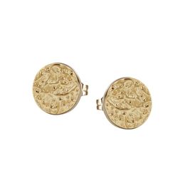 Firetti Damen Paar Ohrstecker &raquo;Schmuck Geschenk Silber 925 Ohrschmuck Kreise Rund&laquo; gold 9,8mm, Silber 925 (Sterlingsilber)