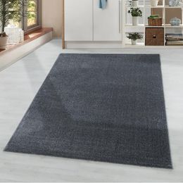 Ayyildiz Teppiche Teppich &raquo;RIO 4600&laquo; rechteckig 8 mm H&ouml;he Pflegeleicht / Strapazierf&auml;hig / Trend Colors/ Wohnzimmer grau Polypropylen (PP) B : 80cm 1 Stk., 8mm, L: 