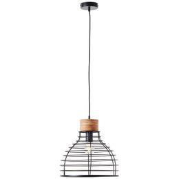 Brilliant Pendelleuchte &raquo;Avia&laquo; E27 1 Stk. h&ouml;henverstellbar - dimmbar - 135cm H&ouml;he - E27 Fassung schwarz 1, &Oslash; 35cm H: 135cm, 1 Stk.