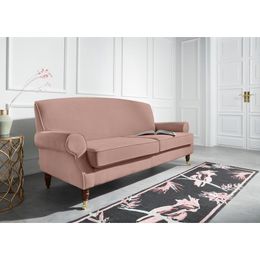 Home Affaire 3-Sitzer &raquo;Rennes&laquo; in Samtoptik oder Baumwoll-Mix rosa Samtoptik ( 100% Polyester);Baumwollmix (50% Baumwolle, 50% Polyester) B/H/T: 200cm