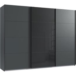 wimex Kleiderschrank &raquo;Tilburg, Metallgriffe, Made in Germany&laquo; Breite 270cm wahlweise mit 2 oder 3 T&uuml;ren, mit Schwebet&uuml;ren, jeweils 1 Glaselement, 180, 225 