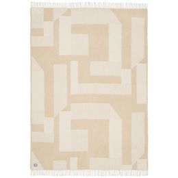 Musterring Wohndecke &raquo;Slow&laquo; mit hohem Baumwollanteil beige 50% Baumwolle, 50% Polyester B/L: 140cm x 200cm