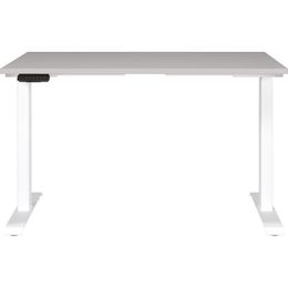 Germania Schreibtisch &raquo;Jet&laquo; moderne Farbvariationen, Breite 120/140/160/180 cm, Made in Germany braun B/H/T: 120cm x 72cm x 80cm, Gestellfarbe wei&szlig;