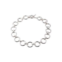 Firetti Damen Collier &raquo;mit Ringen, rund, matt&laquo; grau Metall, L: 43,5