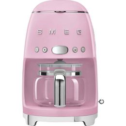 Smeg Filterkaffeemaschine &raquo;DCF02PKEU&laquo; 1,25 l Kaffeekanne Papierfilter Permanentfilter 1x4 rosa 1,25 l, 10 Filterkaffeemaschine
