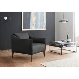 W.Schillig Cocktailsessel &raquo;sally Designsessel, zeitlos und bequem, tolle Verarbeitungsdetails&laquo; mit Metall-Winkelf&uuml;&szlig;en in Bronze pulverbeschichtet 