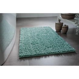 Wecon home Basics Badematte &raquo;Benno&laquo; H&ouml;he 22 mm waschbar, rutschfest, sehr weich, strapazierf&auml;hig, Chenille, robust gr&uuml;n Polyester rechteckig (80cm x 