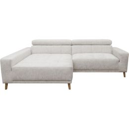 OTTO home Ecksofa &raquo;Greve 248 x 172 cm mit Steppungen, f&uuml;r g&auml;ngige Saugroboter geeignet&laquo; Kopfteile verstellbar, aus pflegeleichtem, weichem Luxus-