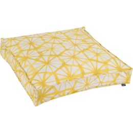 HOCK Bodenkissen &raquo;Kami&laquo; mit geometrischen Muster gelb Polyester B/L: 60cm x 60cm, 1 Stk.