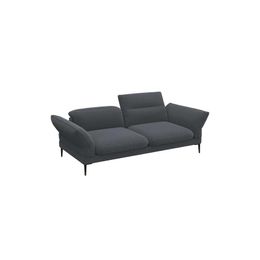 FLEXLUX 2,5-Sitzer &raquo;Salino, Funktionssofa, Relaxsofa&laquo; Sofa mit Arm- und Kopfteil-Verstellungen, Kaltschaum & Stahl-Wellen grau 100% Polyester B/H/T: 