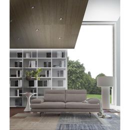 Calia italia 3-Sitzer &raquo;Toby Wing, 208 cm breit, Designsofa, hochwertige Verarbeitungsdetails&laquo; inkl. Sitztiefenverstellung und Armteilfunktion, F&uuml;&szlig;e in