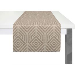 Adam Tischl&auml;ufer &raquo;Easy Diamond&laquo; braun Bio-Baumwolle B/L: 50cm x 150cm