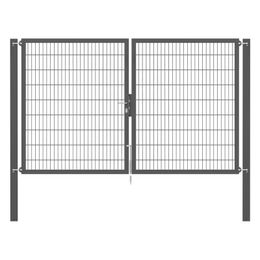 Alberts Zaundoppelt&uuml;r &raquo;Flexo Plus&laquo; verschiedene Abmessungen Stahl B/H: 300cm x 180cm
